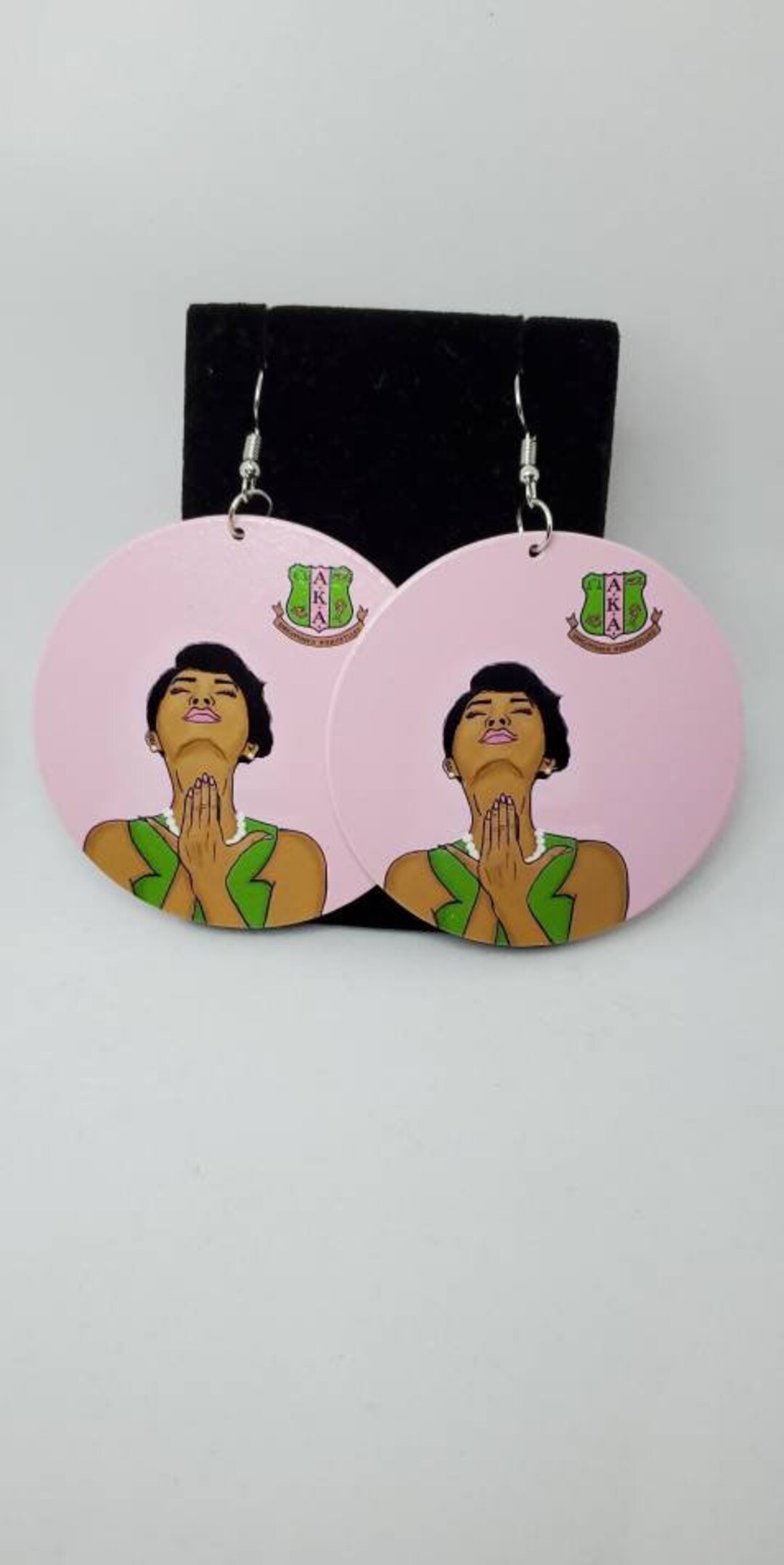 Alpha Kappa Alpha Earrings - Etsy
