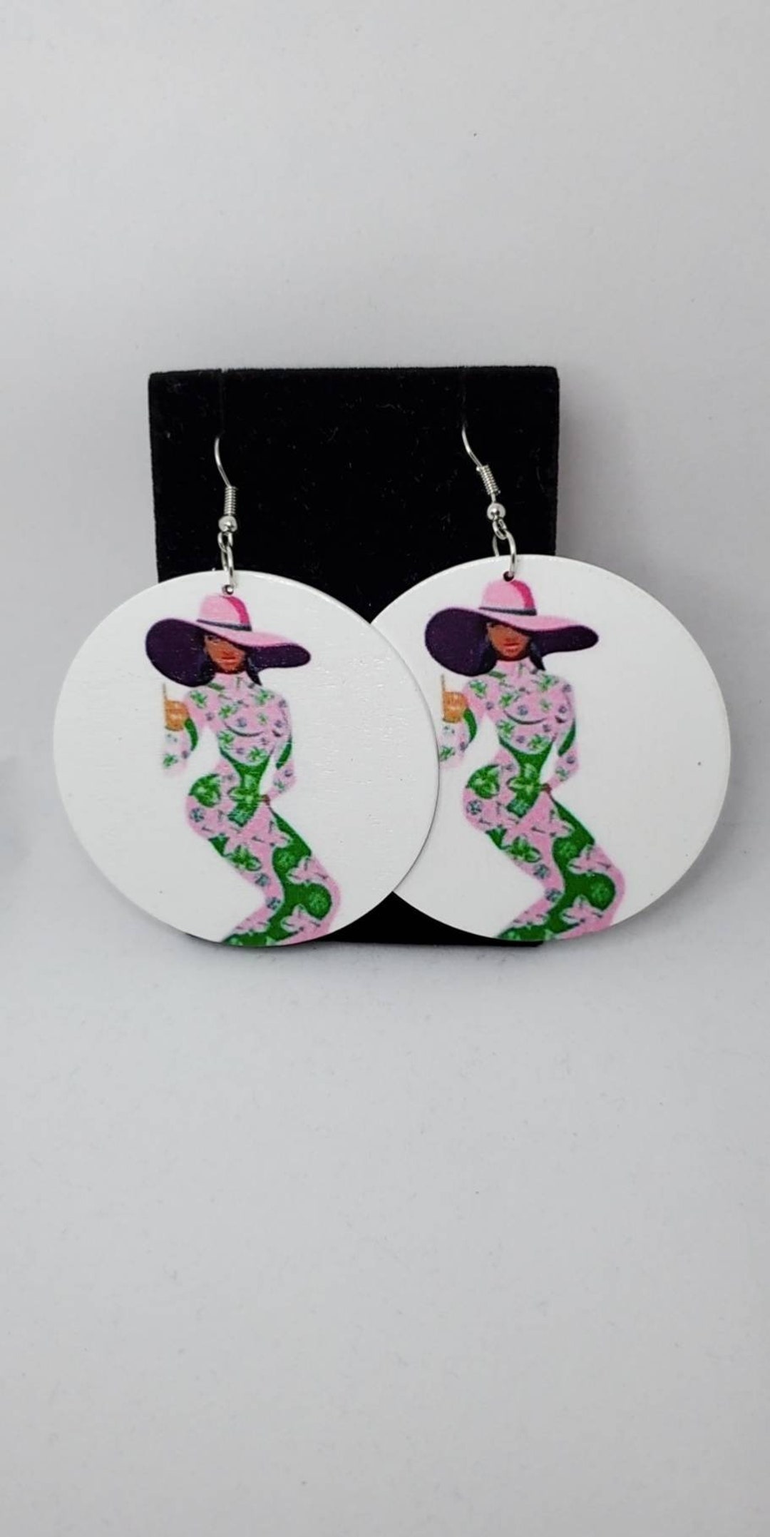Alpha Kappa Alpha Earrings - Etsy