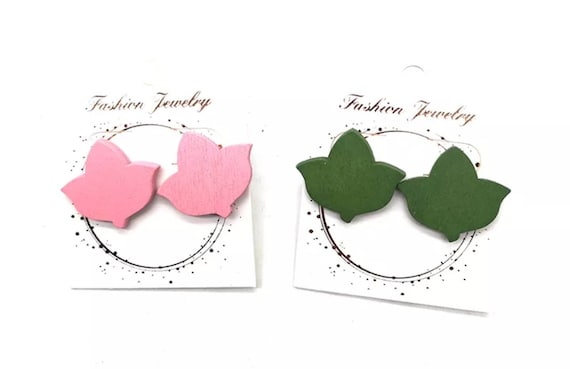 Ivy Leaf Alpha Kappa Alpha Earrings - Etsy
