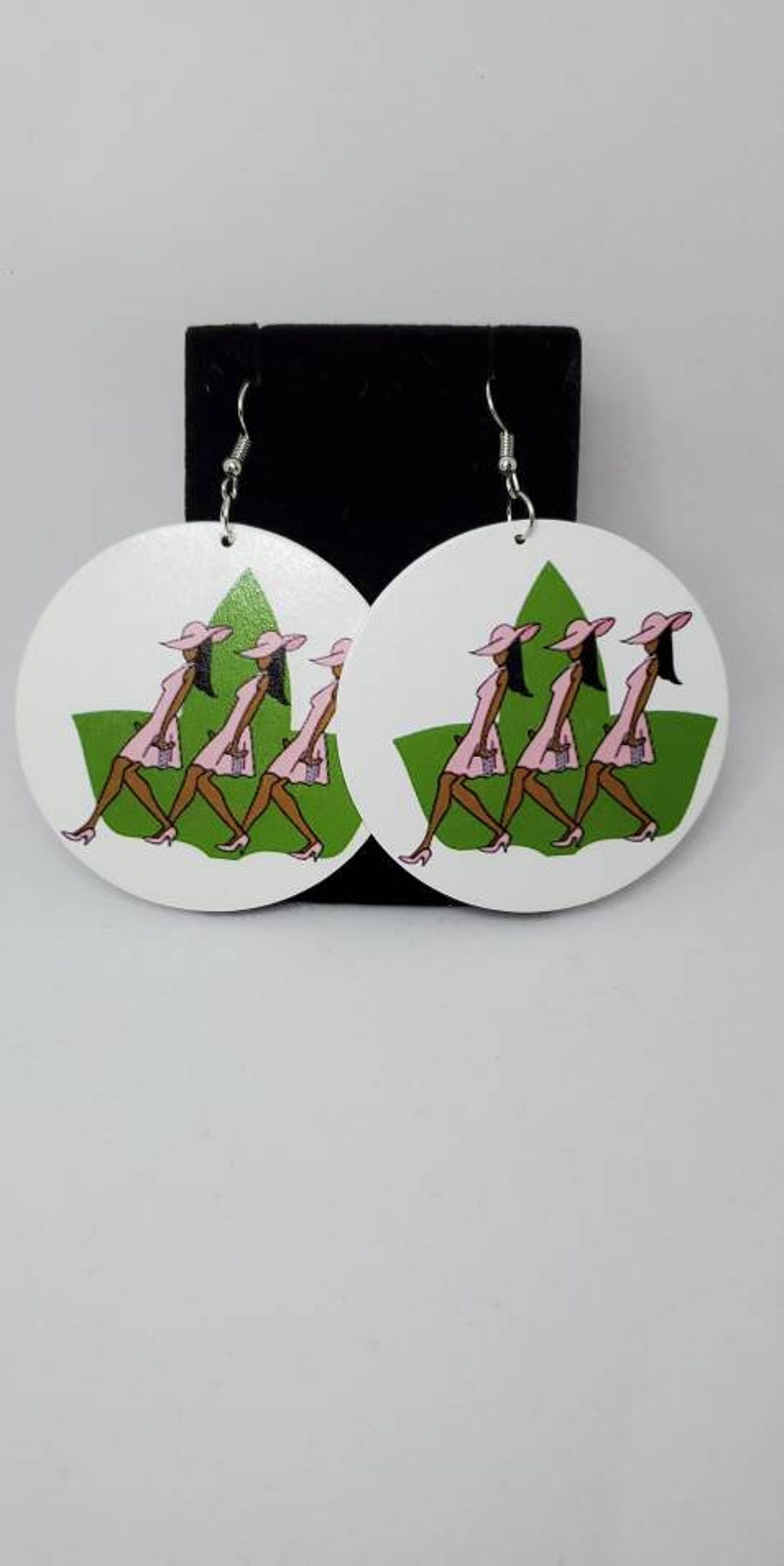 Alpha Kappa Alpha Earrings - Etsy