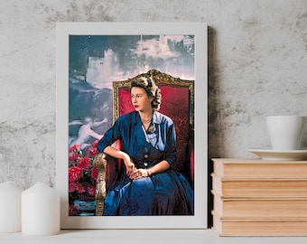 Queen Elizabeth Vector - Etsy