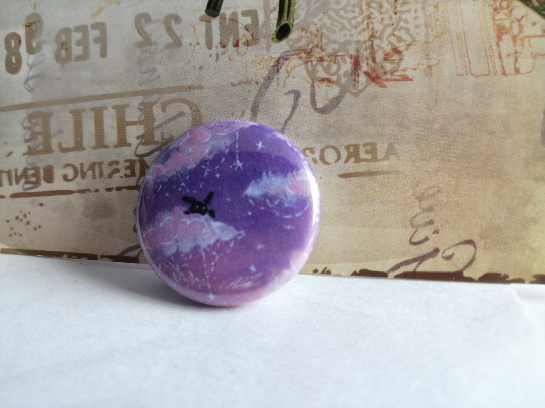 Pastel Mothman Sky Cute Cryptid 25mm Pin Badge - Etsy