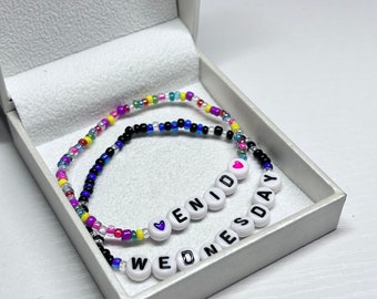 Wednesday and Enid Window Beaded Bracelets - Etsy