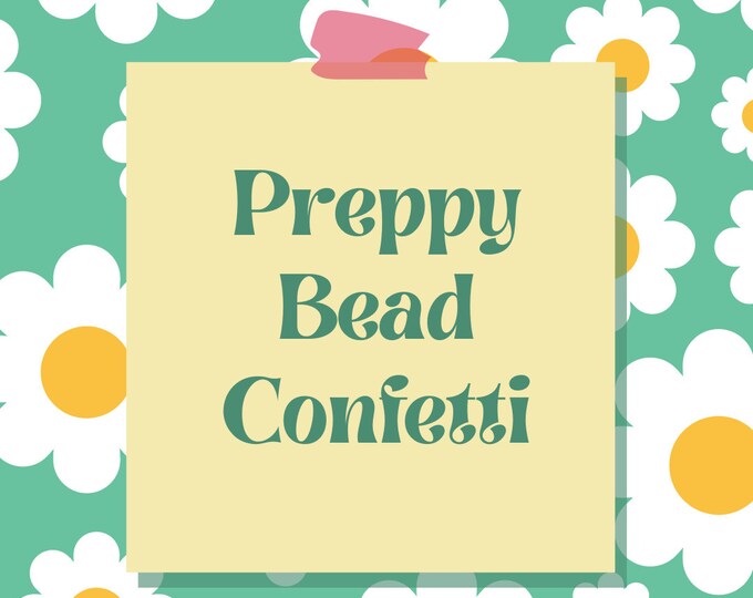 Preppy Bead Confetti, Preppy DIY, DIY Bracelet Set, Mixed Beads, Preppy ...