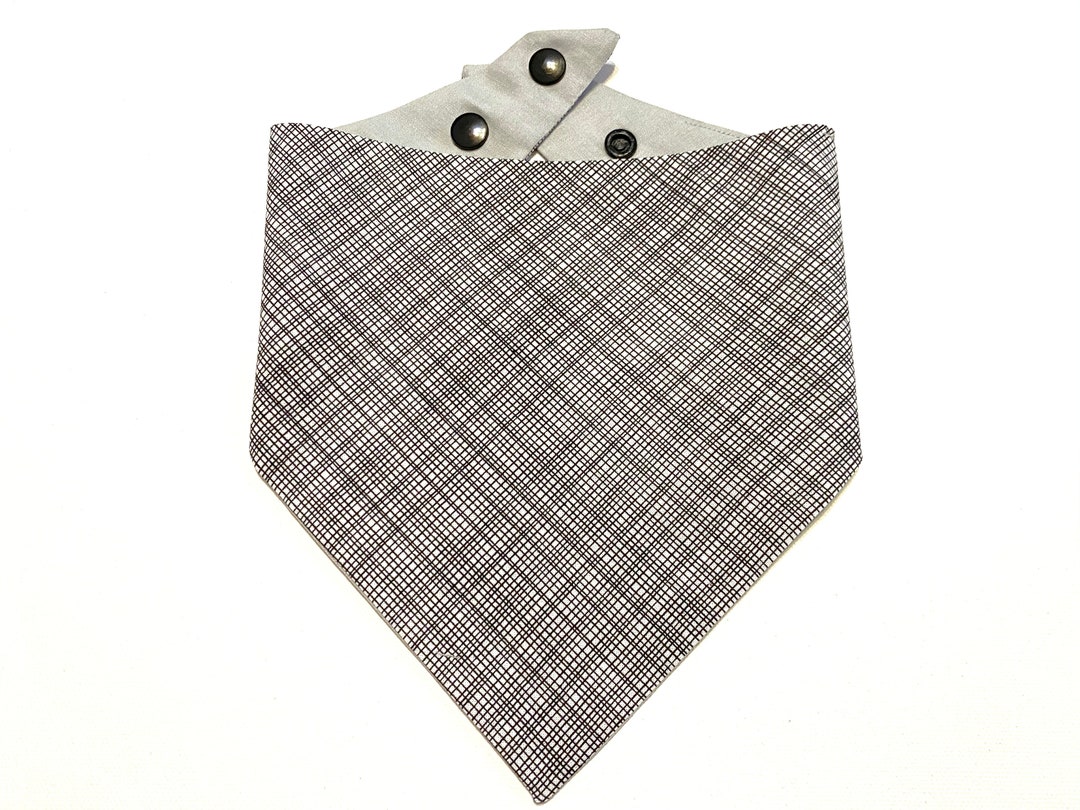 Black and White Crosshatch Dog Bandana - Etsy