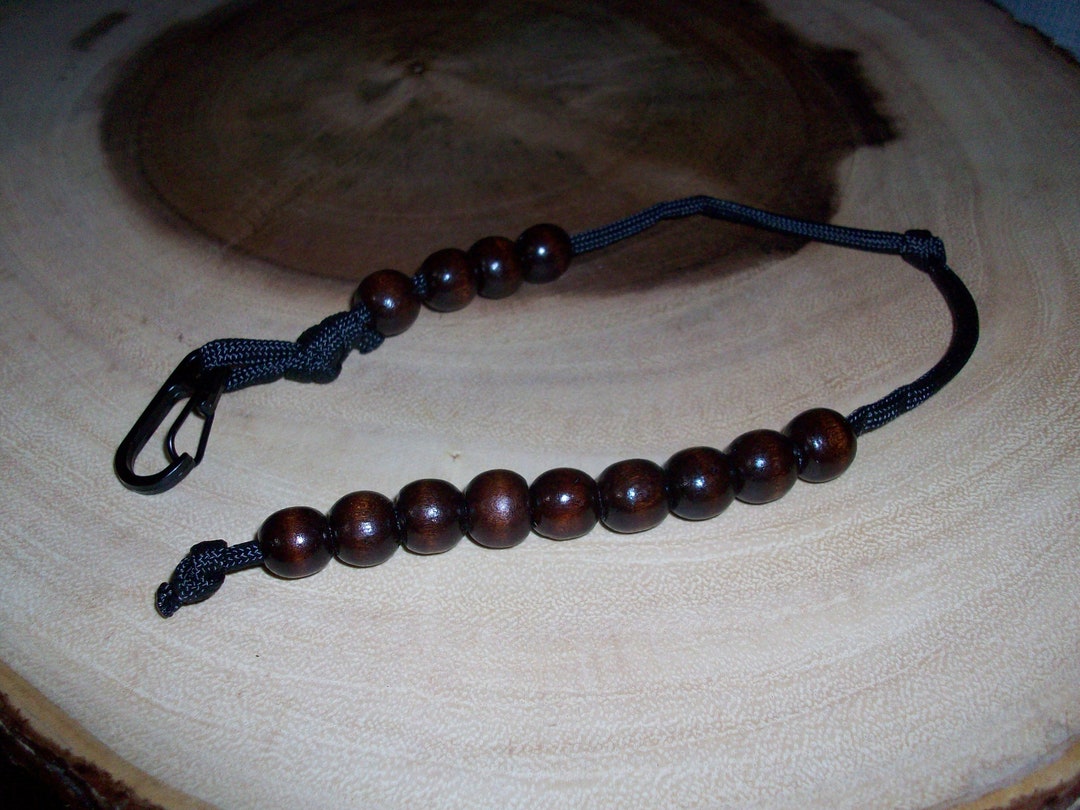 Black Paracord Pace Counter Ranger Beads - Etsy