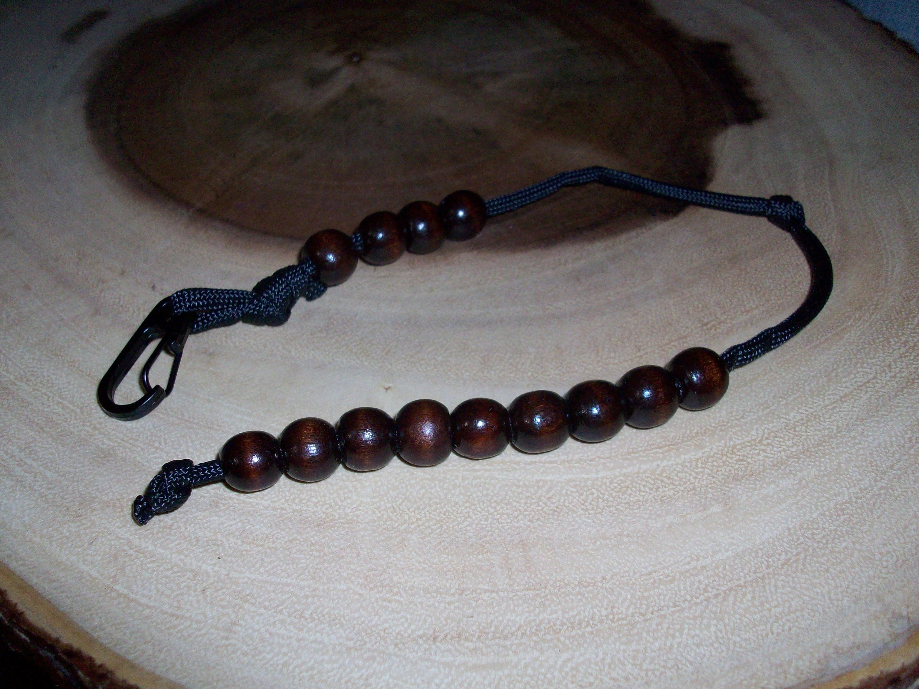 Black Paracord Pace Counter Ranger Beads - Etsy