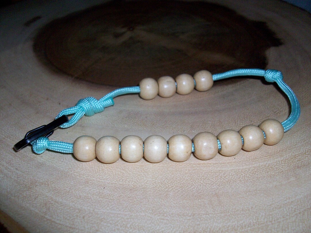 Aquamarine Paracord Pace Counter Ranger Beads - Etsy