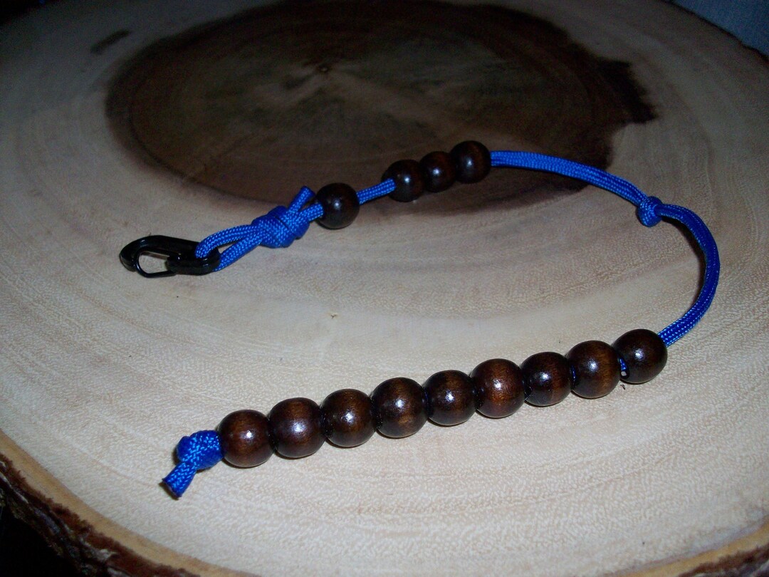 Blue Paracord Pace Counter Ranger Beads - Etsy