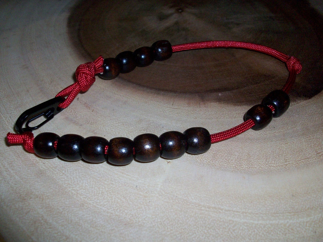 Red Paracord Pace Counter Ranger Beads - Etsy