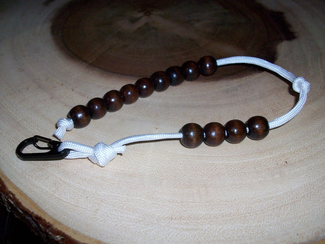 White Paracord Pace Counter Ranger Beads - Etsy