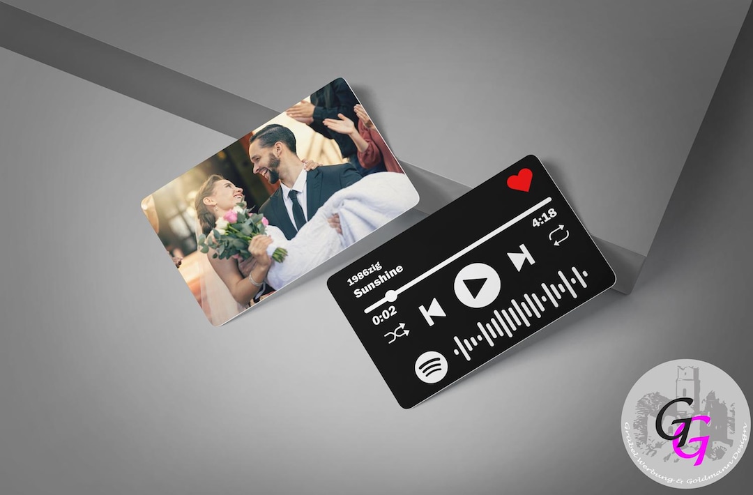 Personalized Spotify Music Card With Photo and Music Code Wedding ...