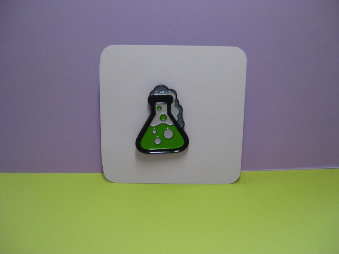 Science Beaker Green Enamel Pin Scientist Stem Physicist Chemist ...