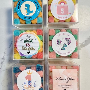 Candy Party Favor, Candy Box, Candy Board, Gift, Thank You ...