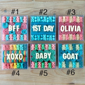 Candy Party Favor, Personalized Candy Board, Gift, Thank You ...