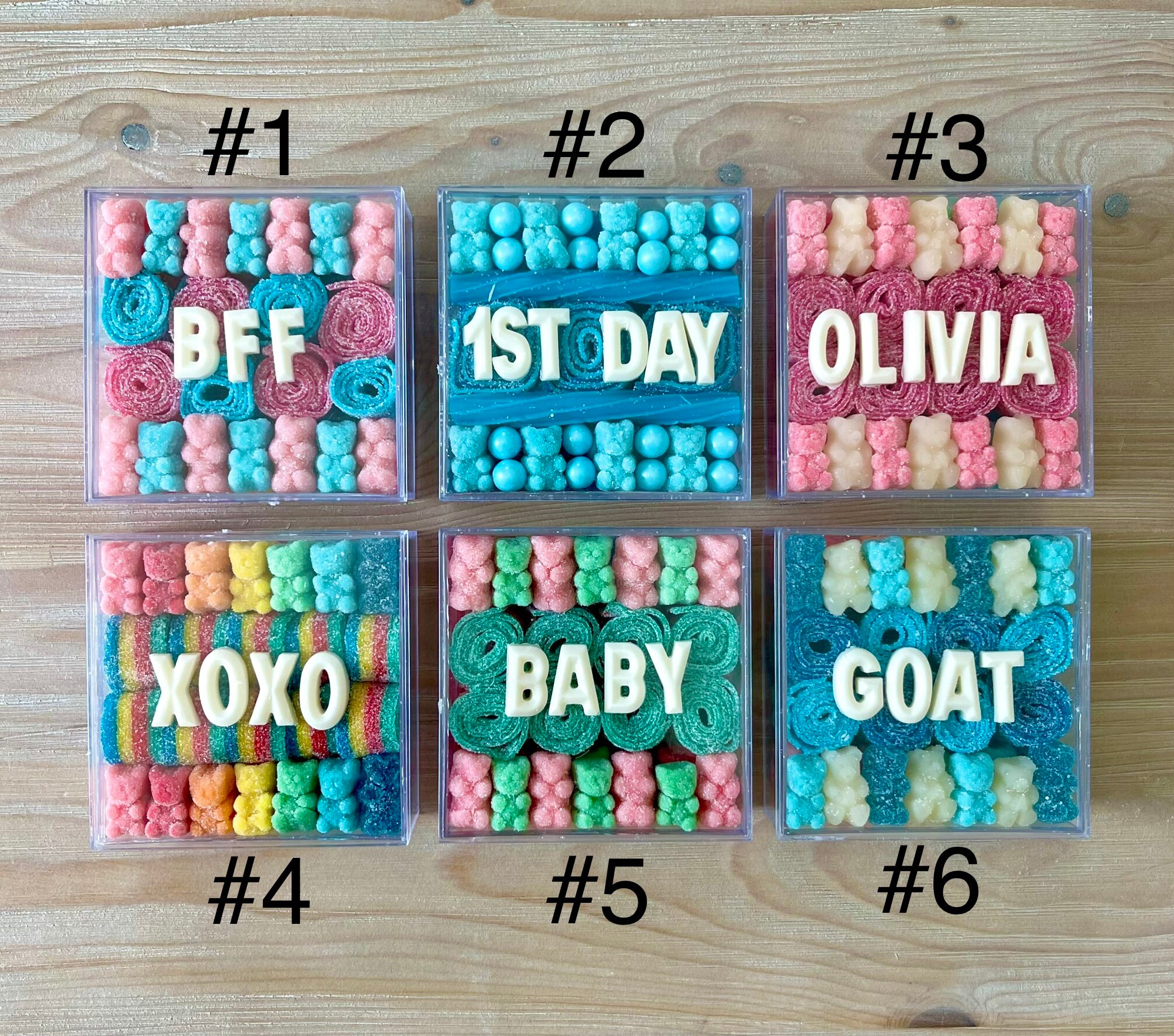 Candy Party Favor, Personalized Candy Board, Gift, Thank You ...