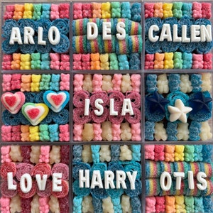 Candy Party Favor, Personalized Candy Board, Gift, Thank You ...