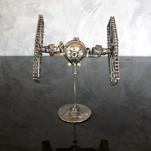 Starfighter Spaceship Recycled Scrap Metal Art - Etsy