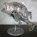 Bass Fish 24 Recycled Scrap Metal Art Sculpture - Etsy