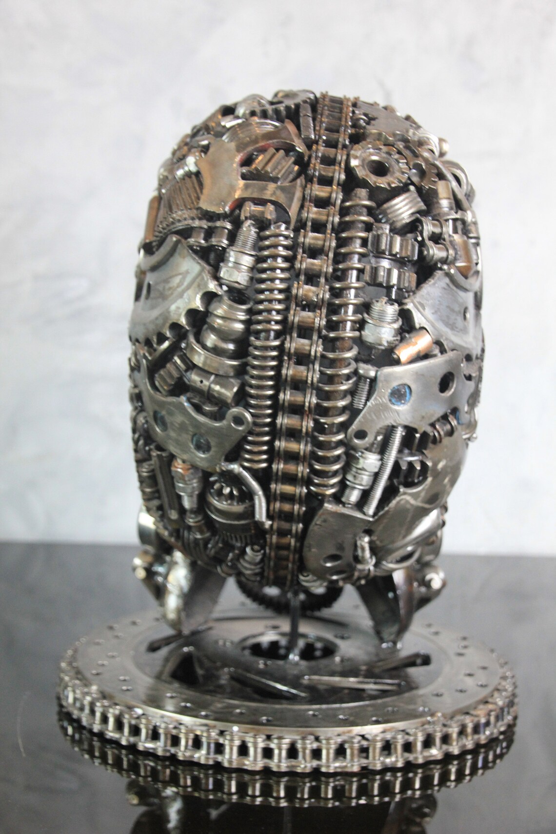Skull From Recycled Scrap Metal Art - Etsy