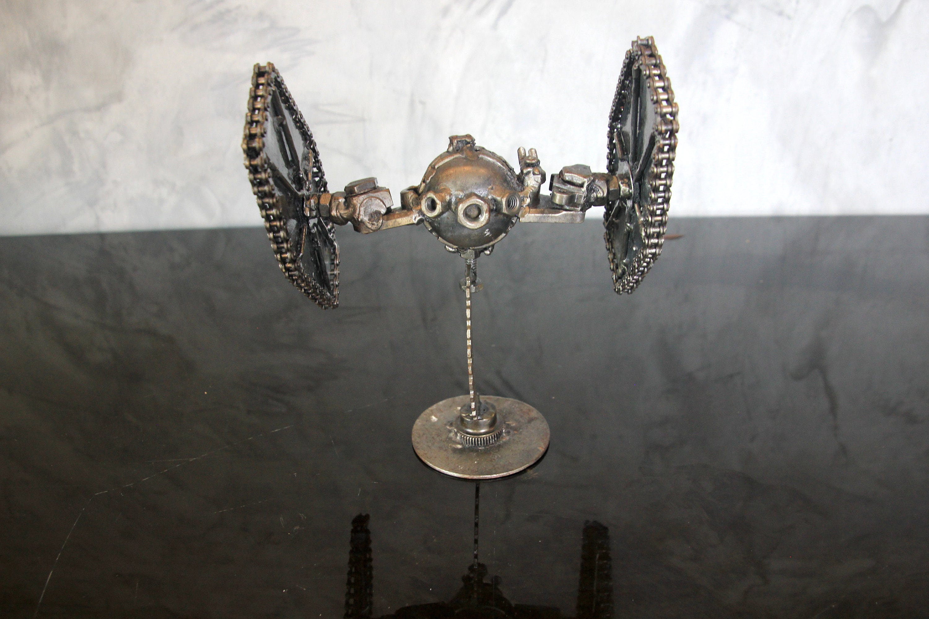 Starfighter Spaceship Recycled Scrap Metal Art - Etsy