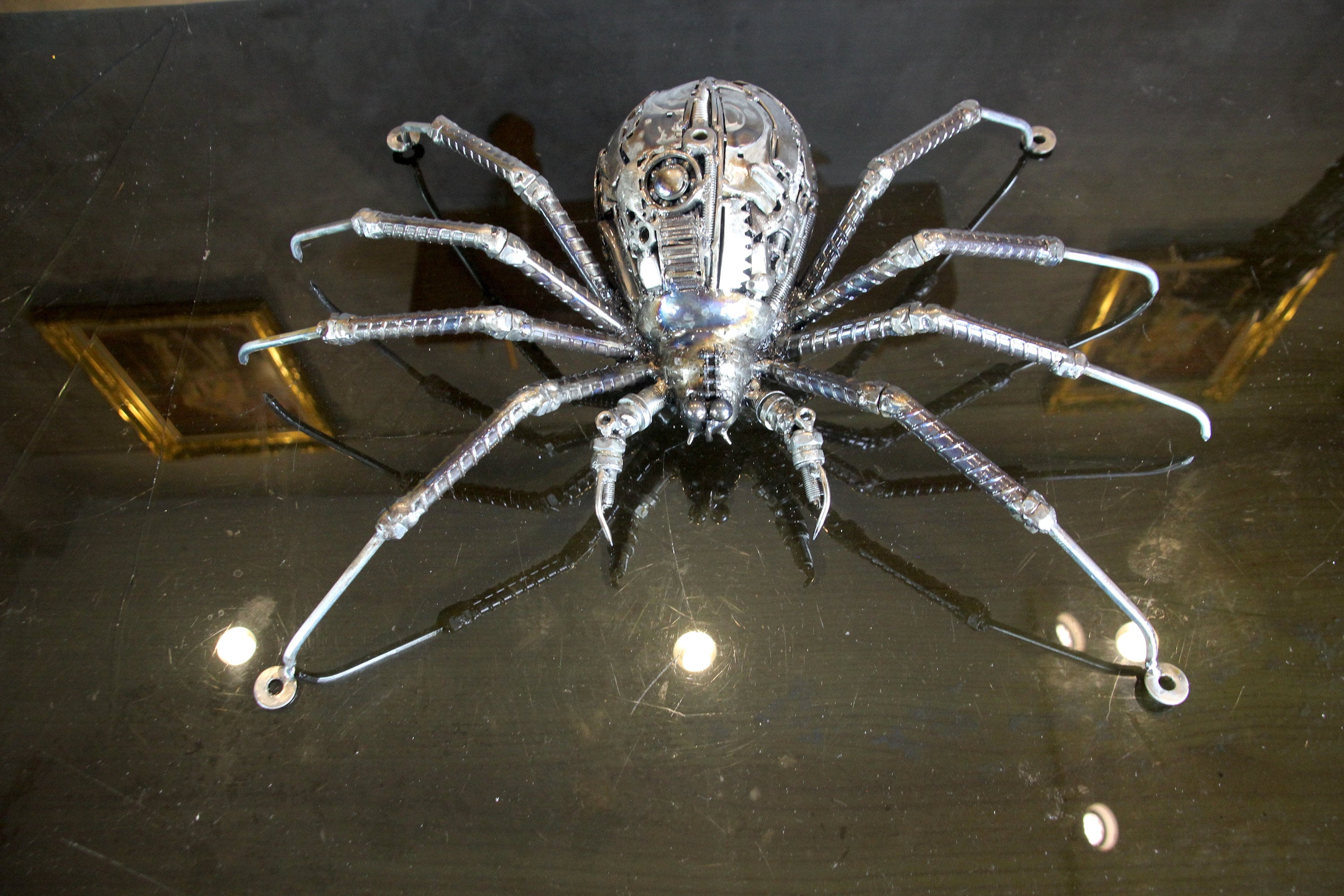 Spider 22" Robot Recycled Scrap Metal Art - Etsy