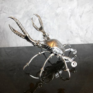 Crab 17" Metal Sculpture Art - Etsy