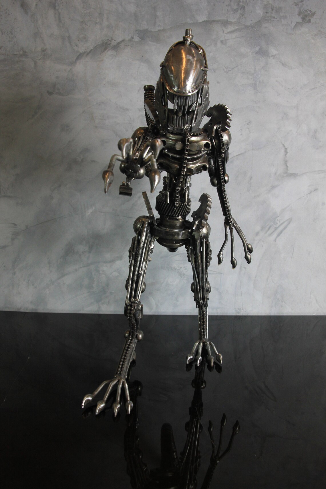 Alien Inspired Scrap Metal Art - Etsy