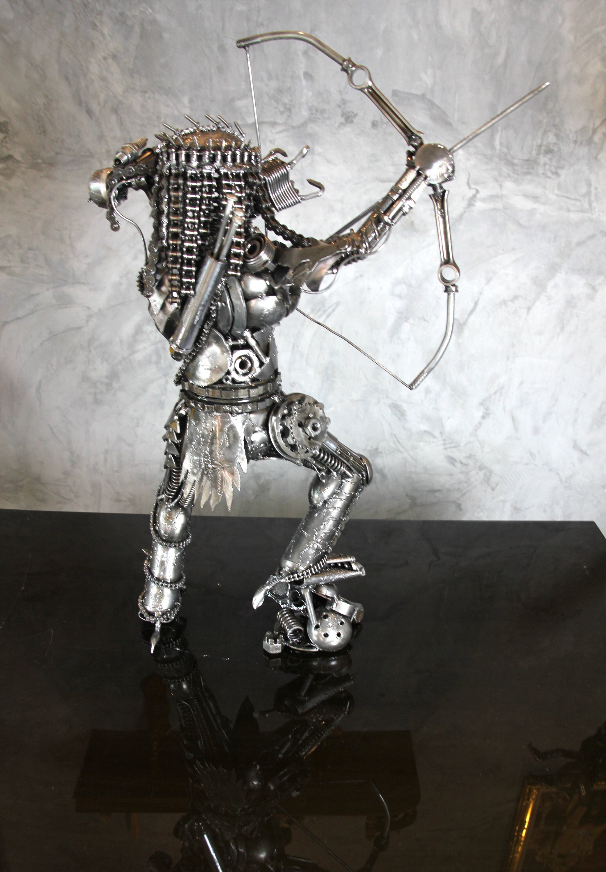 Archery Predator Inspired Recycled Scrap Metal Art Sculpture | Etsy