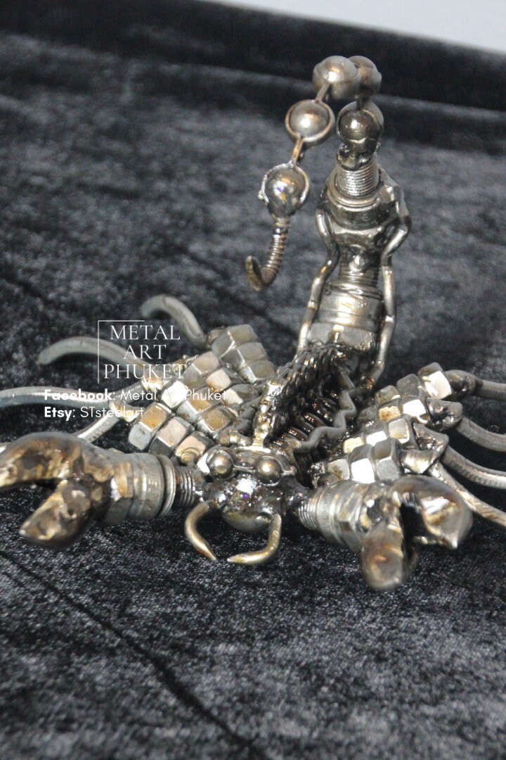 Scorpion Metal Sculpture Art - Etsy