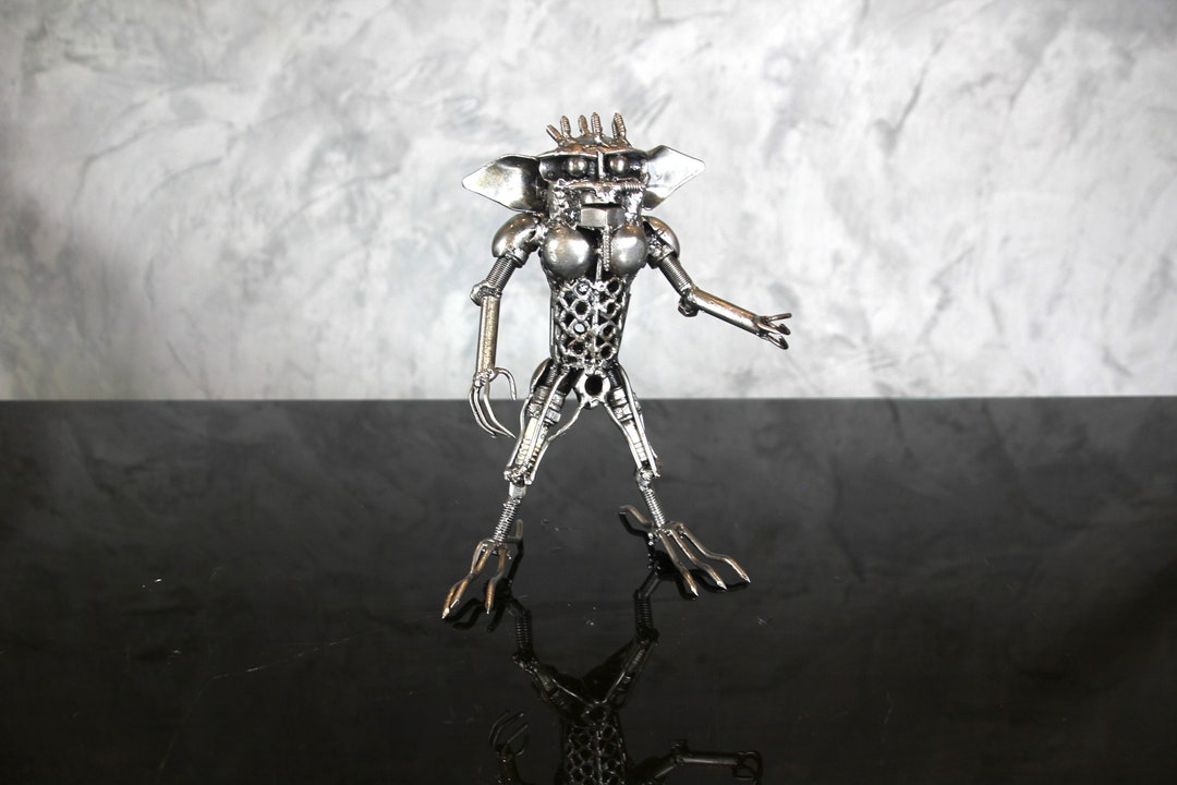 Gremlins 9" Inspired Recycled Scrap Metal Art Sculpture - Etsy