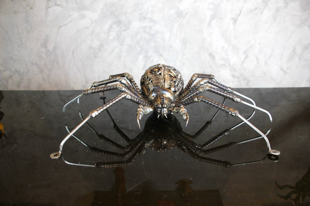 Spider 22" Robot Recycled Scrap Metal Art - Etsy