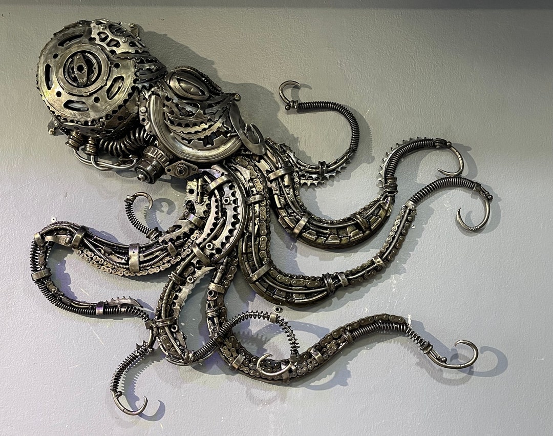 Made to Order Giant Octopus Scrap Metal Sculpture - Etsy