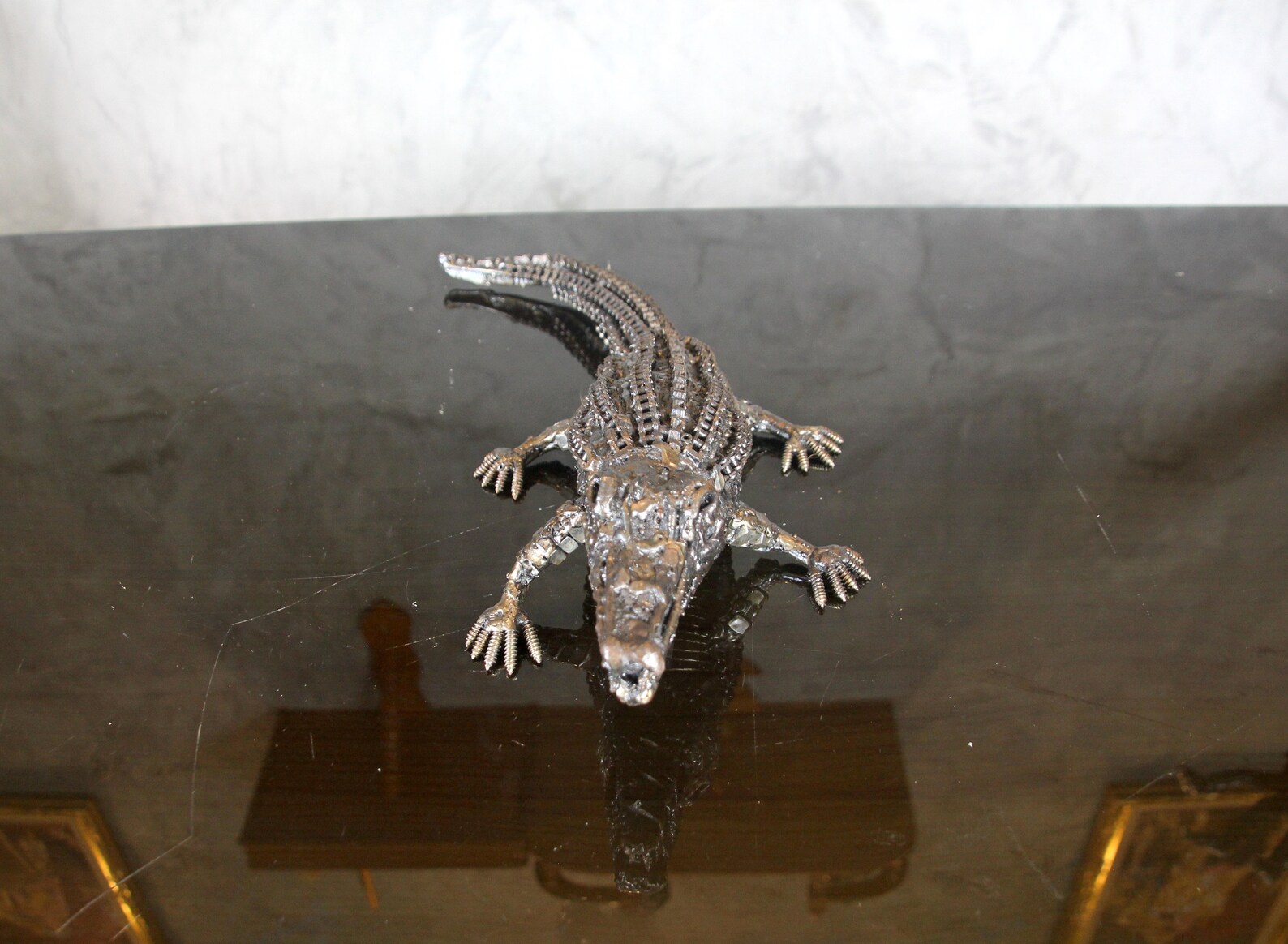 Alligator/crocodile Metal Art Sculpture - Etsy