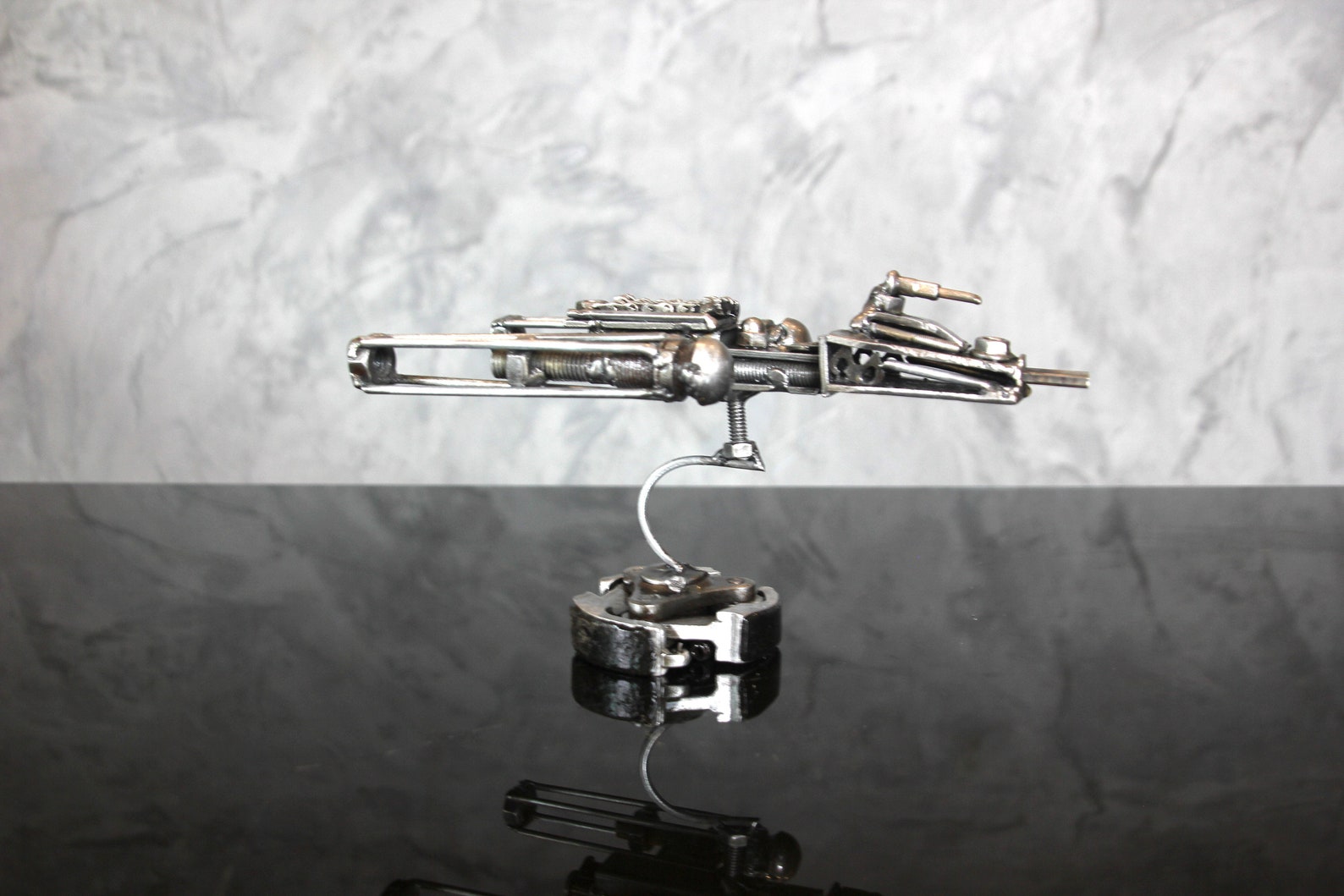 Starfighter Spaceship Recycled Scrap Metal Art - Etsy