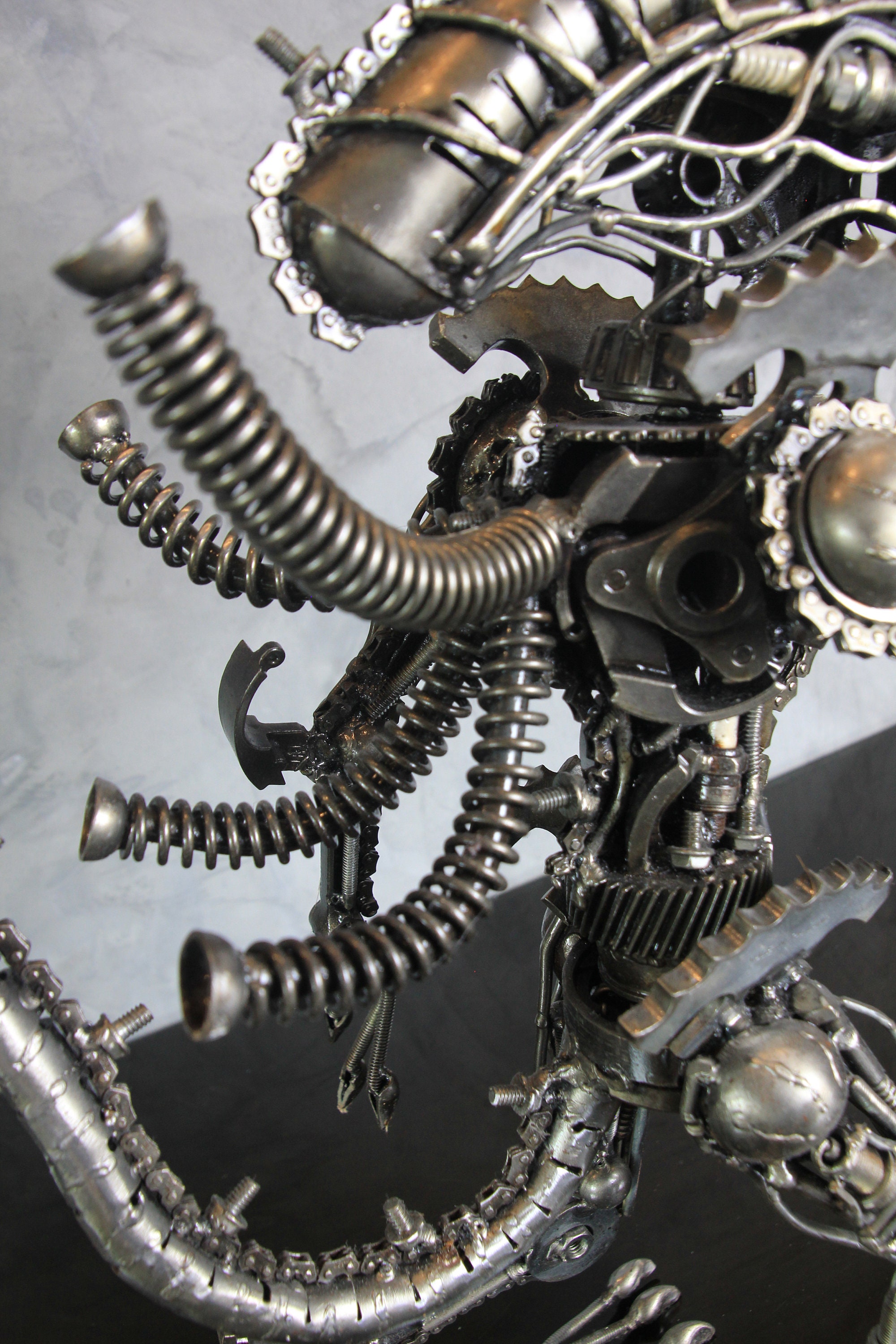 Alien Inspired Scrap Metal Art - Etsy