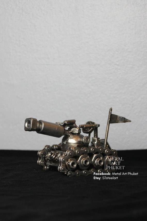 Tank Recycle Scrap Metal Art - Etsy