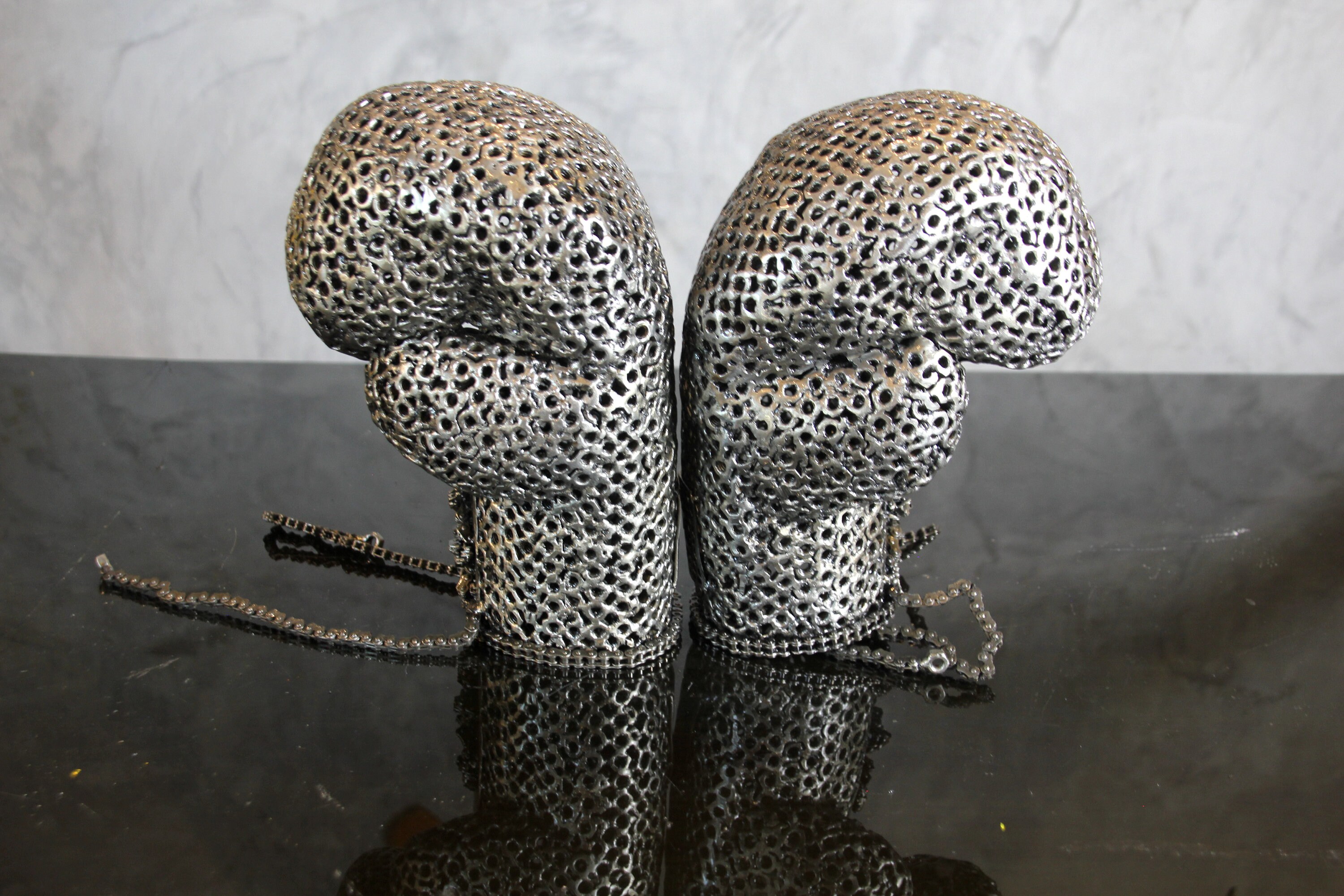Scrap Metal Art Inspired by Boxing Gloves - Etsy