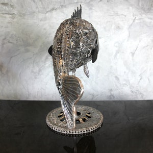 Sea Bass Fish Metal Art Sculpture - Etsy