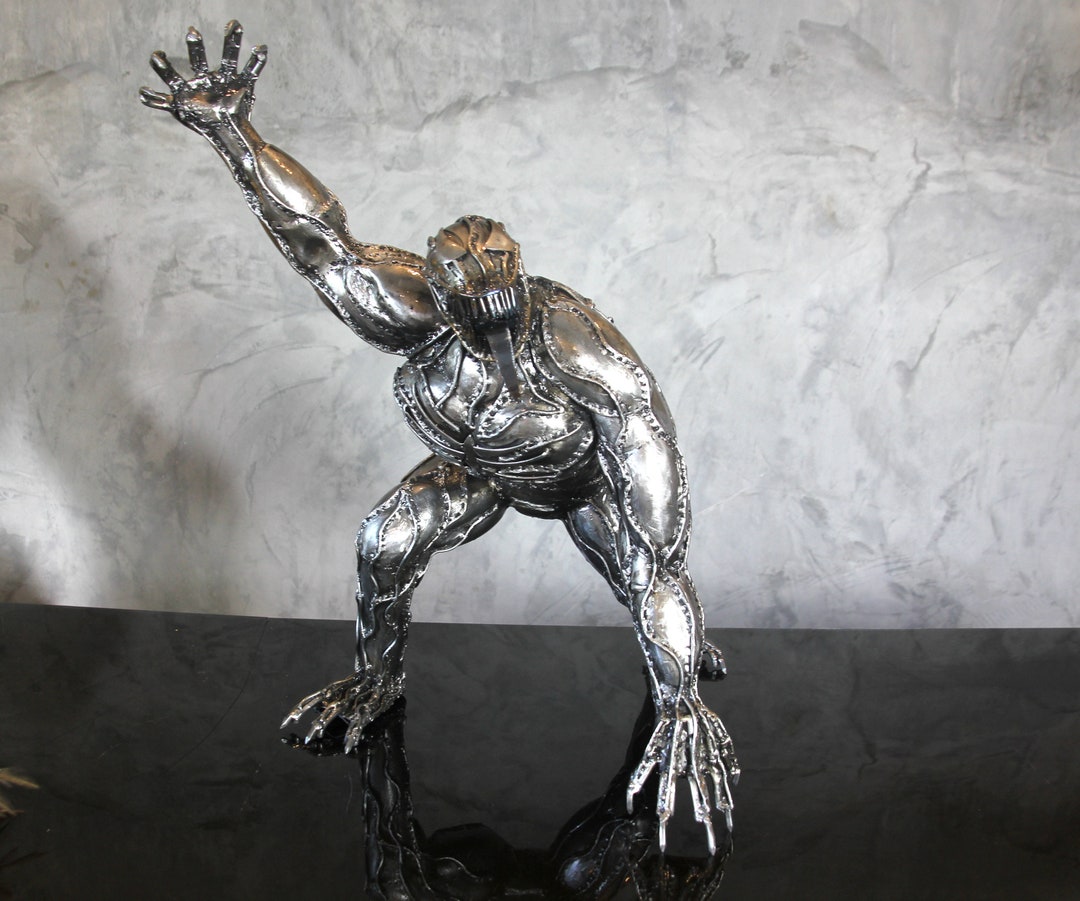 Robot Recycled Scrap Metal Art - Etsy