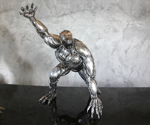 Robot Recycled Scrap Metal Art | Etsy