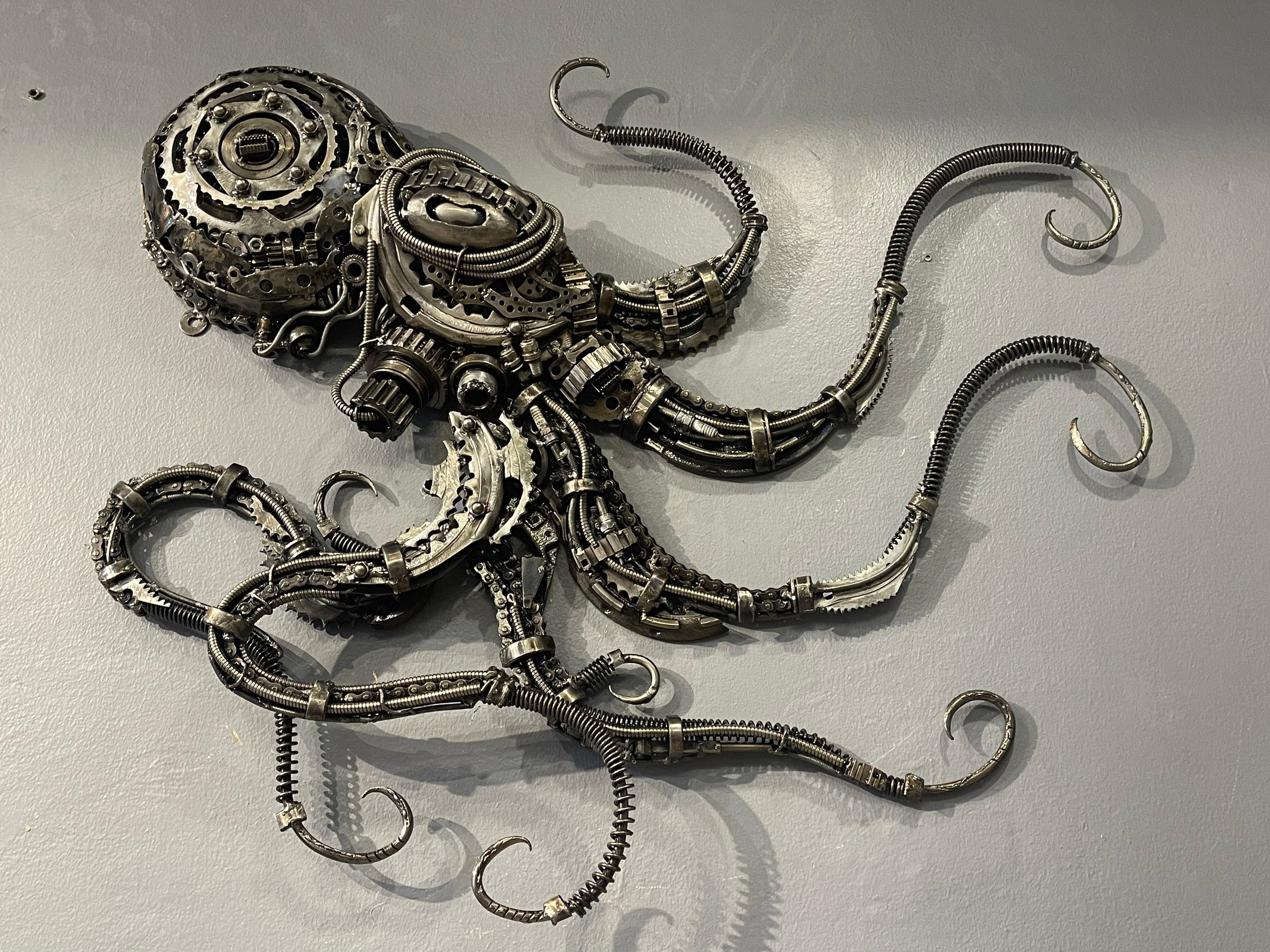 Made to Order Giant Octopus Scrap Metal Sculpture - Etsy