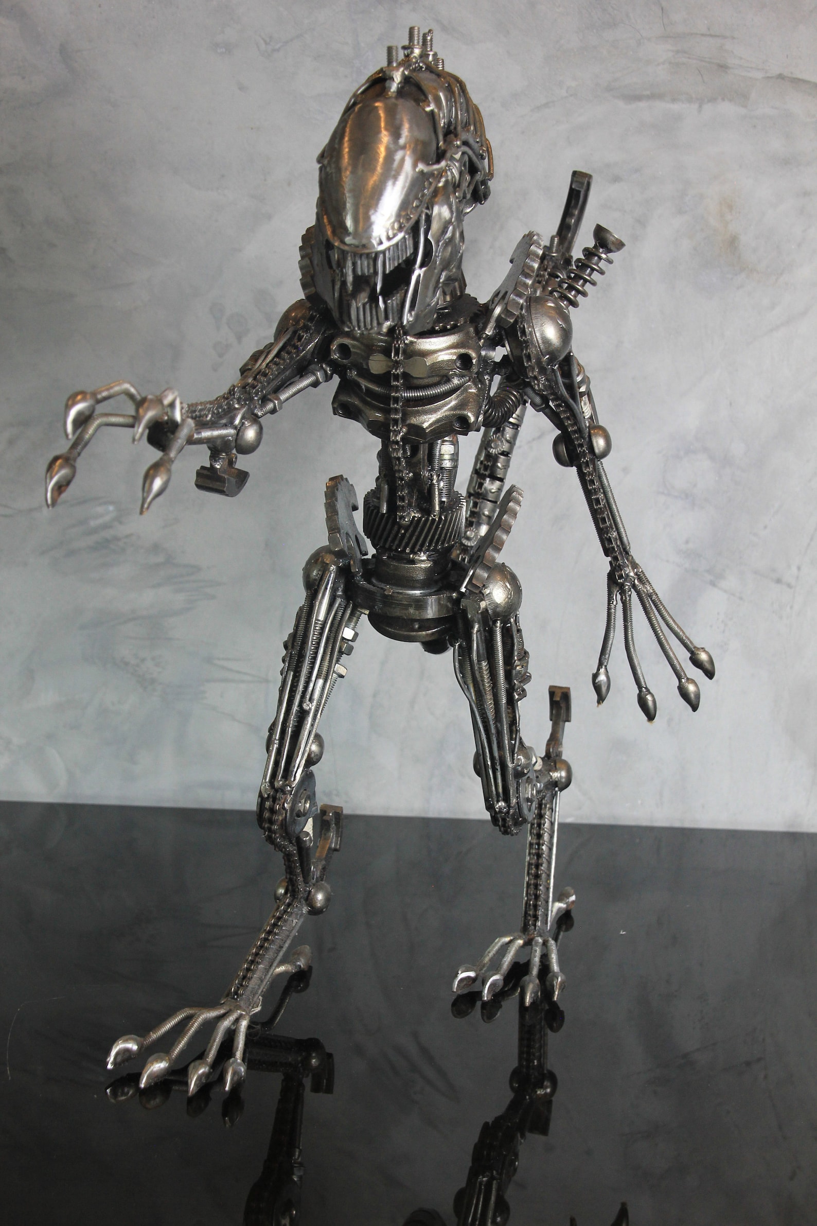 Alien Inspired Scrap Metal Art - Etsy