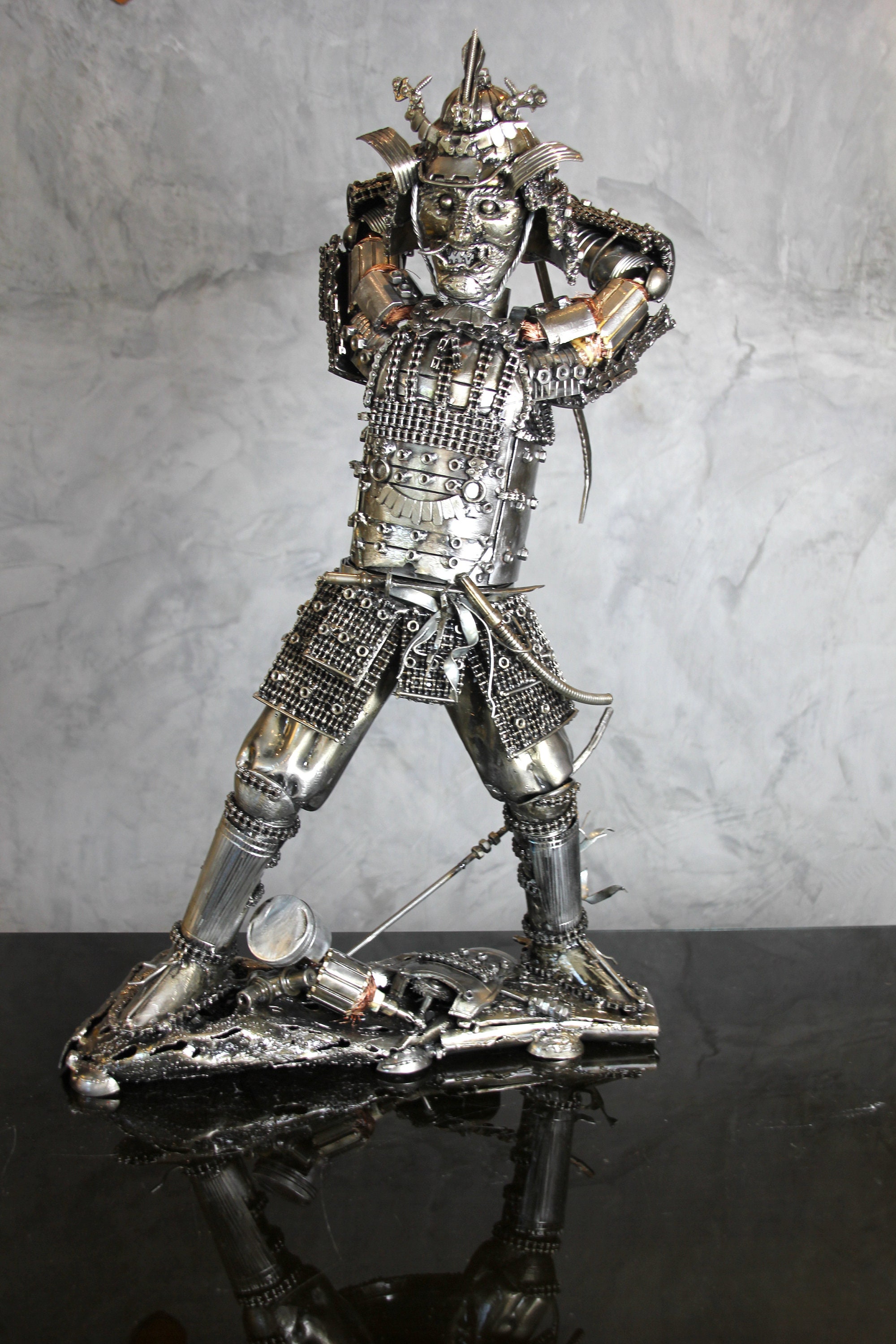 Samurai Warriors 28 Recycled Scrap Metal Art | Etsy