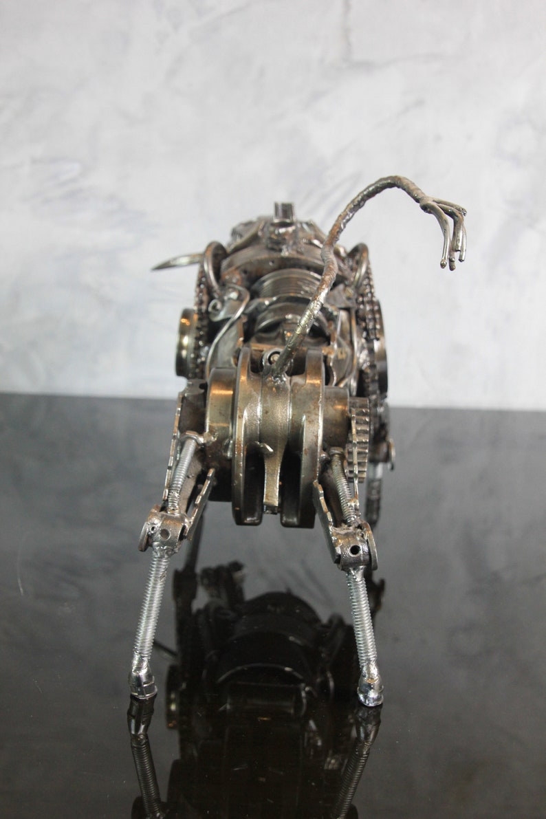 Bull Scrap Metal Art - Etsy