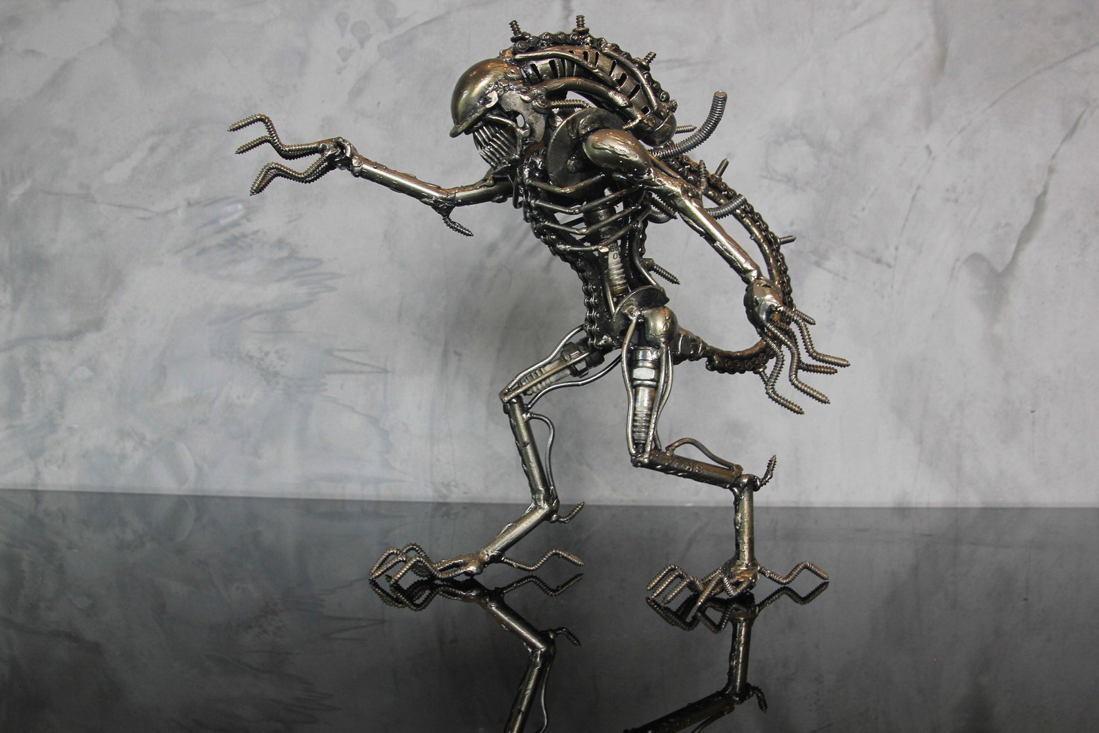 Alien Inspired Recycled Scrap Metal Art - Etsy
