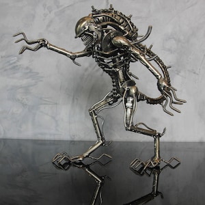 Alien Inspired Recycled Scrap Metal Art - Etsy