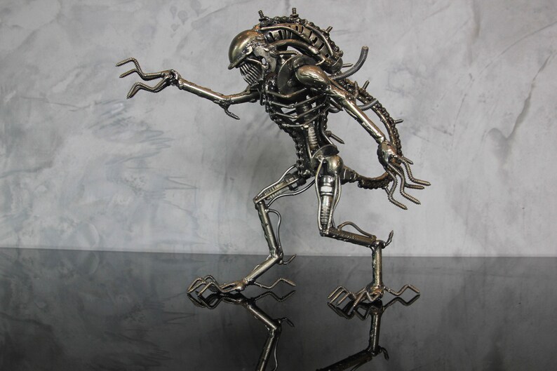 Alien Inspired Recycled Scrap Metal Art - Etsy