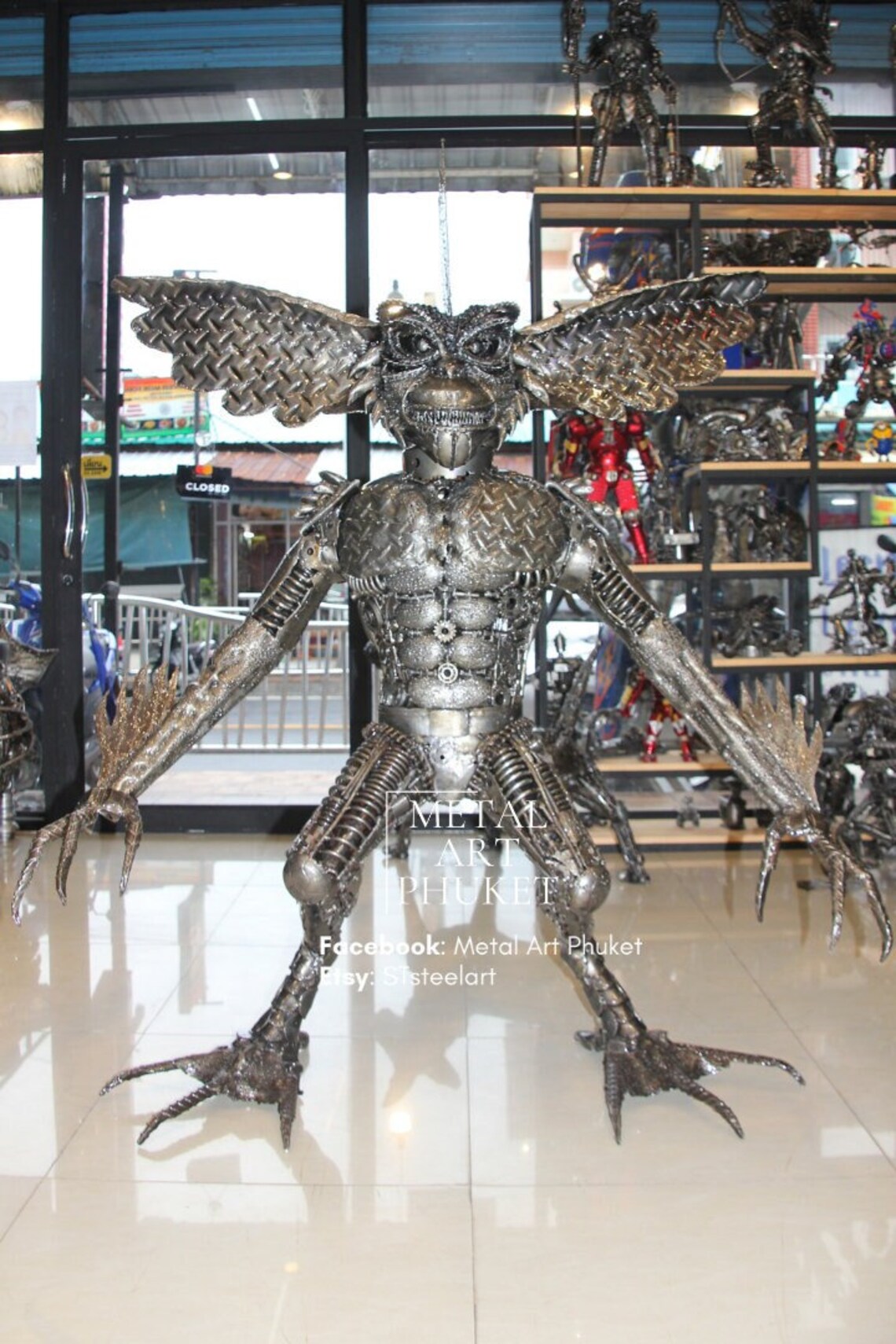 Gremlins 160cm Sculpture Metal Art - Etsy