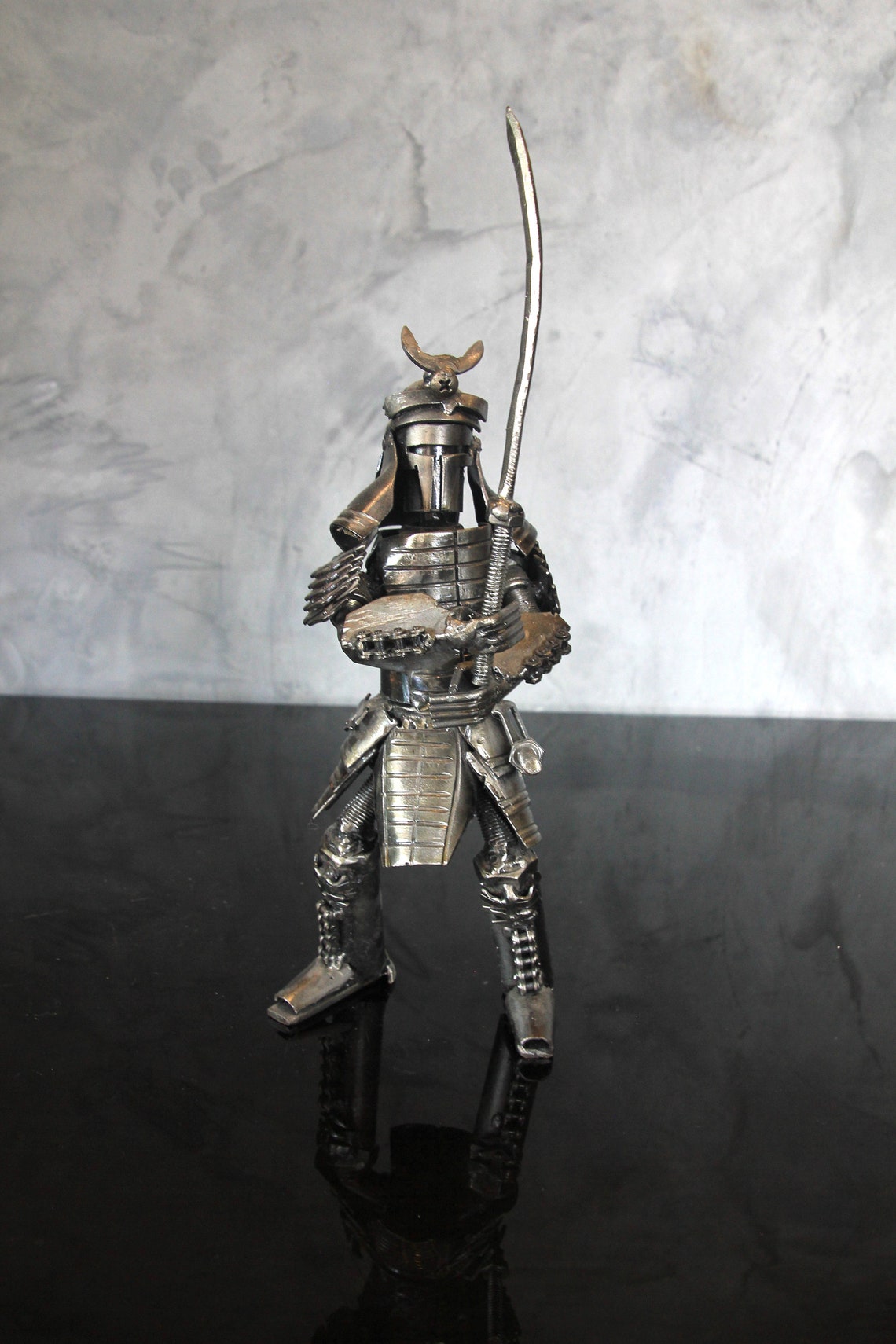 Samurai From Recycled Scrap Metal Art - Etsy